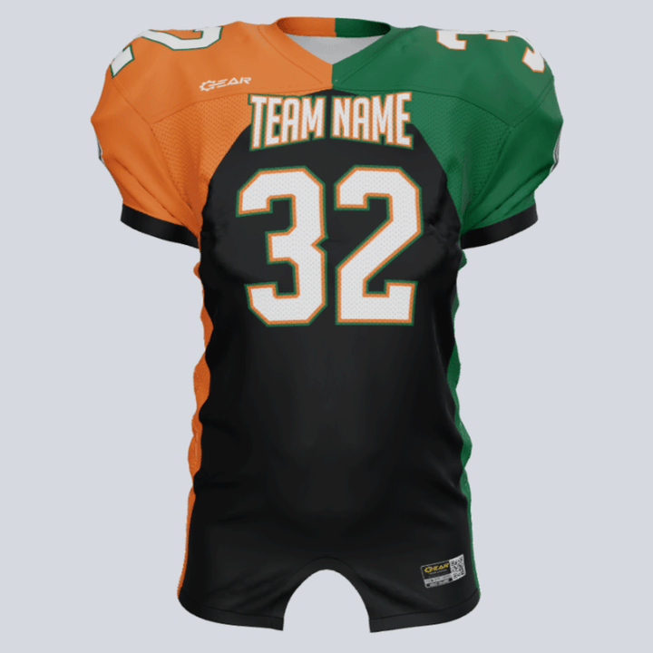 Custom Split Fitted Football Jersey – Gear Team Apparel
